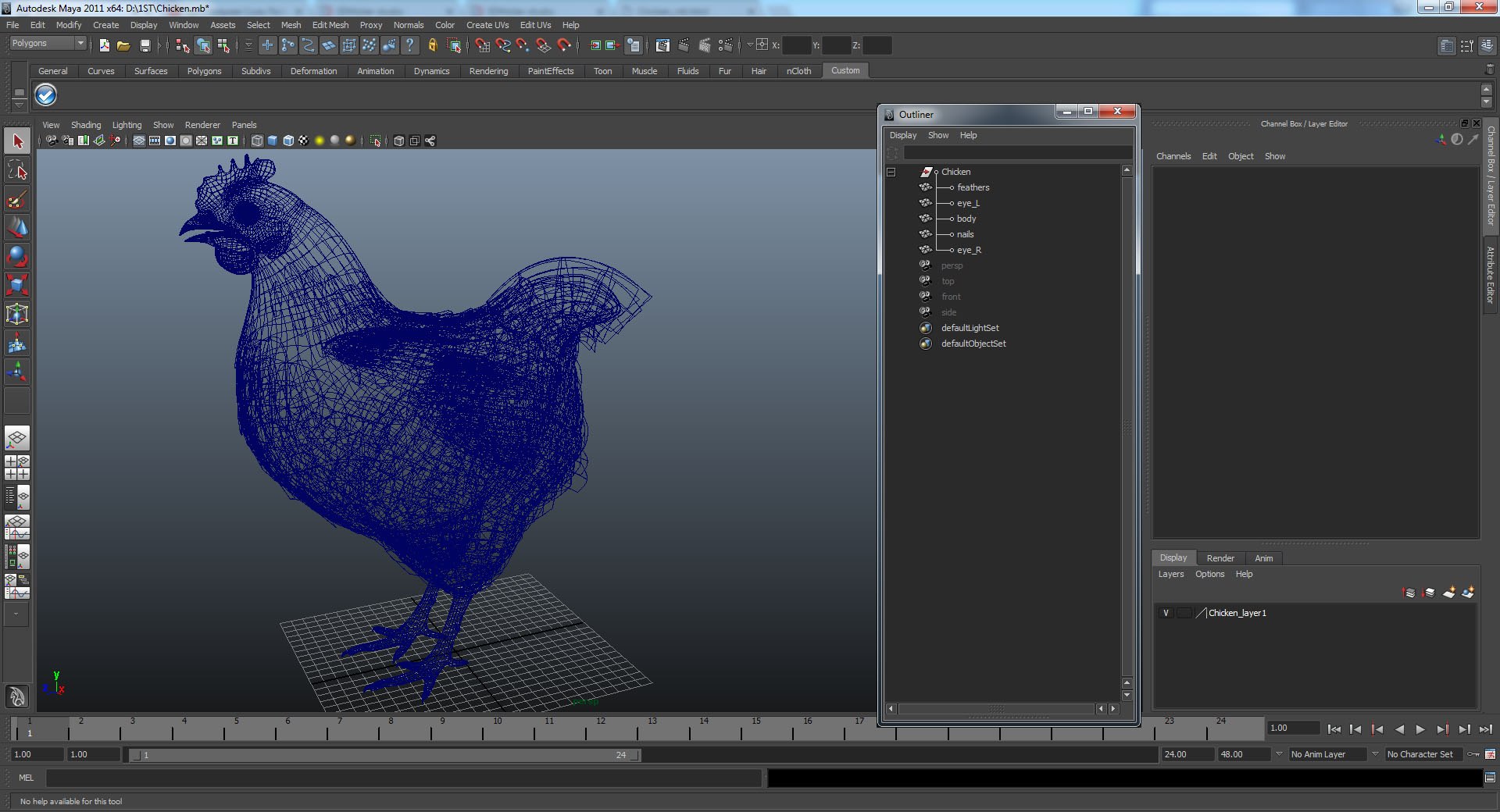 Chicken realistic 3D model - TurboSquid 1150605