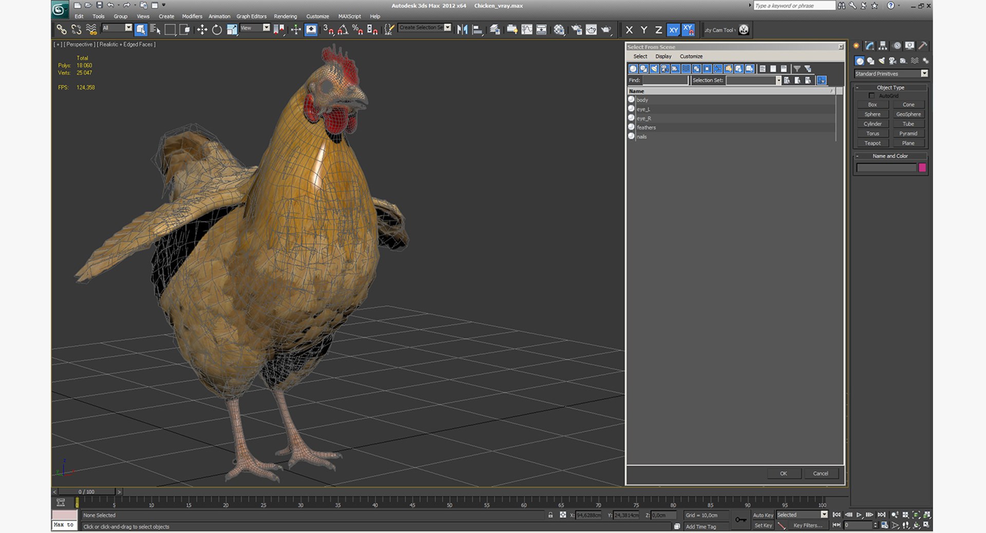 Chicken realistic 3D model - TurboSquid 1150605