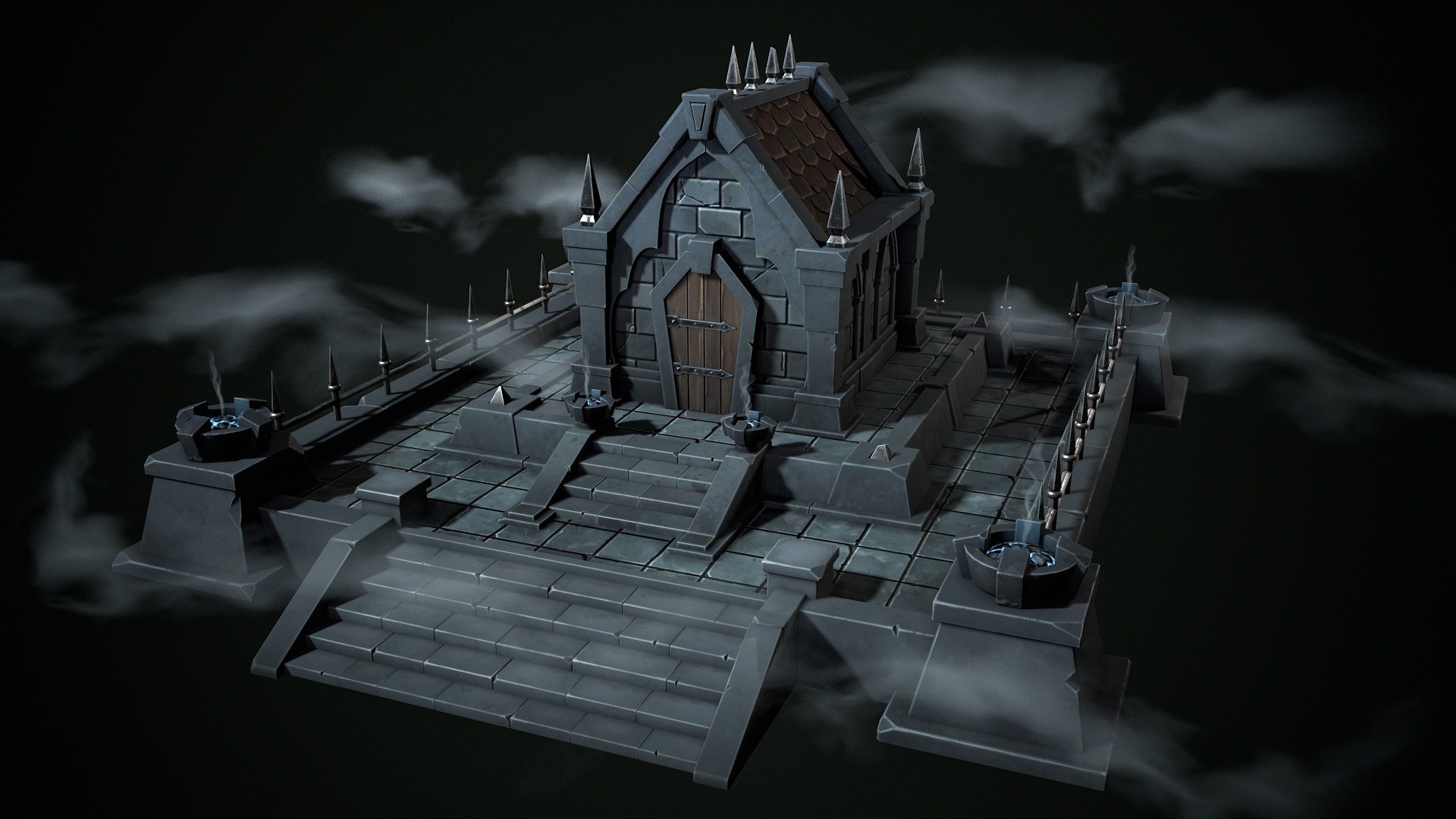 3D Stylized Crypt Model - TurboSquid 2252532