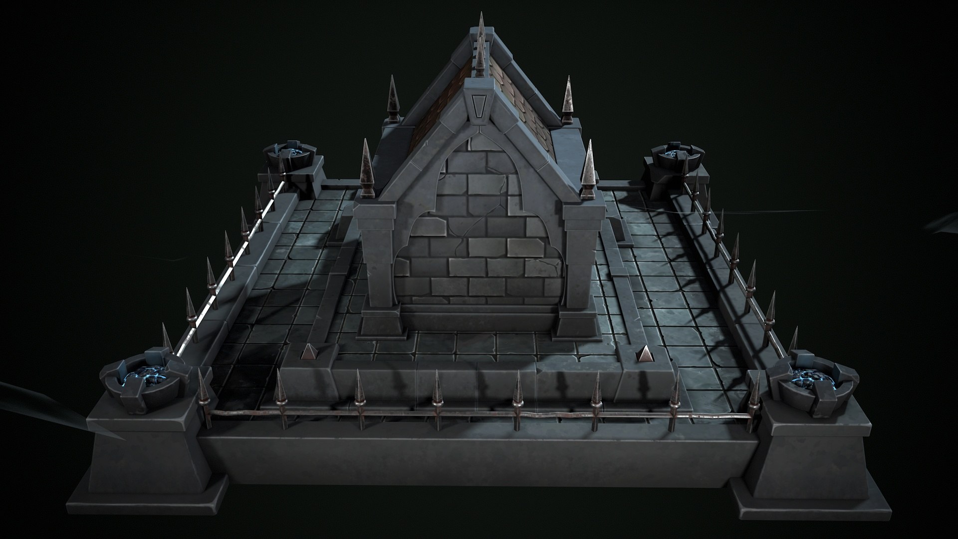 3D Stylized Crypt Model - TurboSquid 2252532