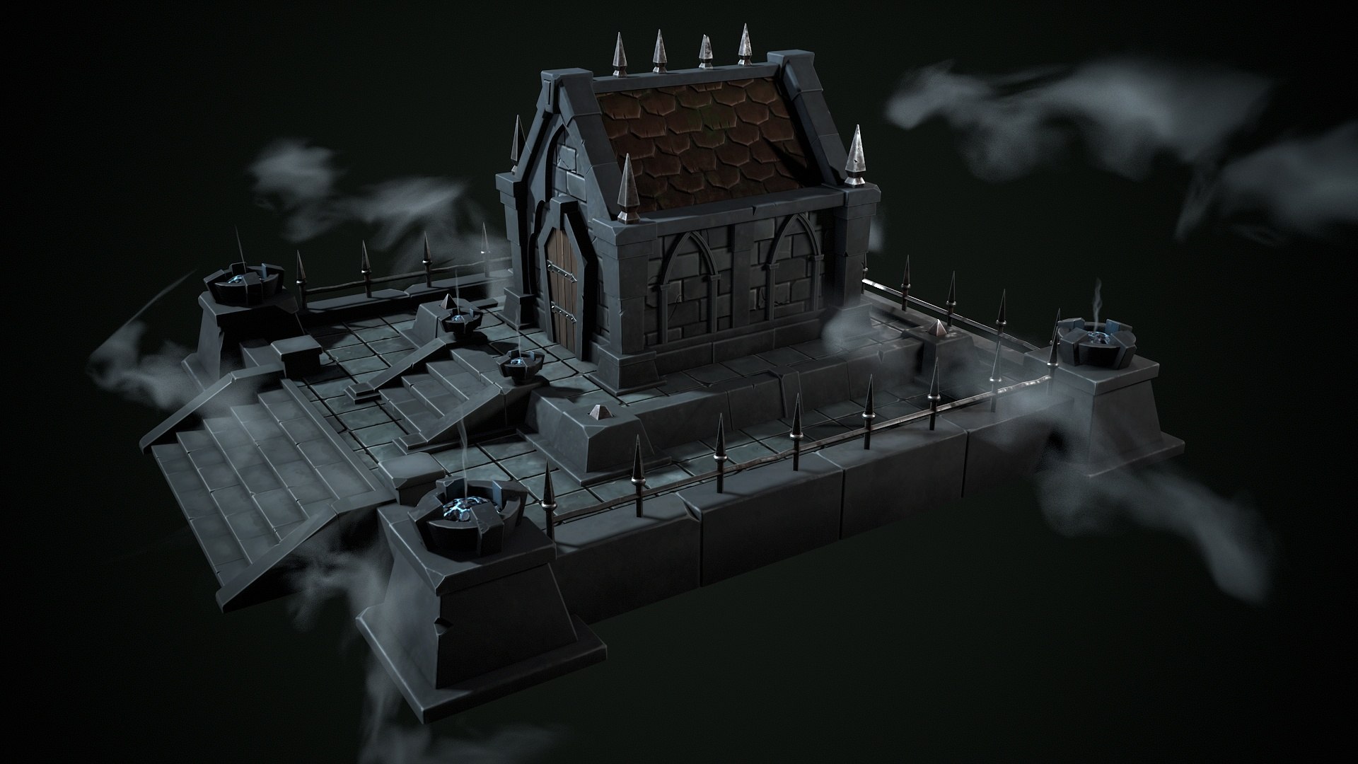 3D Stylized Crypt Model - TurboSquid 2252532
