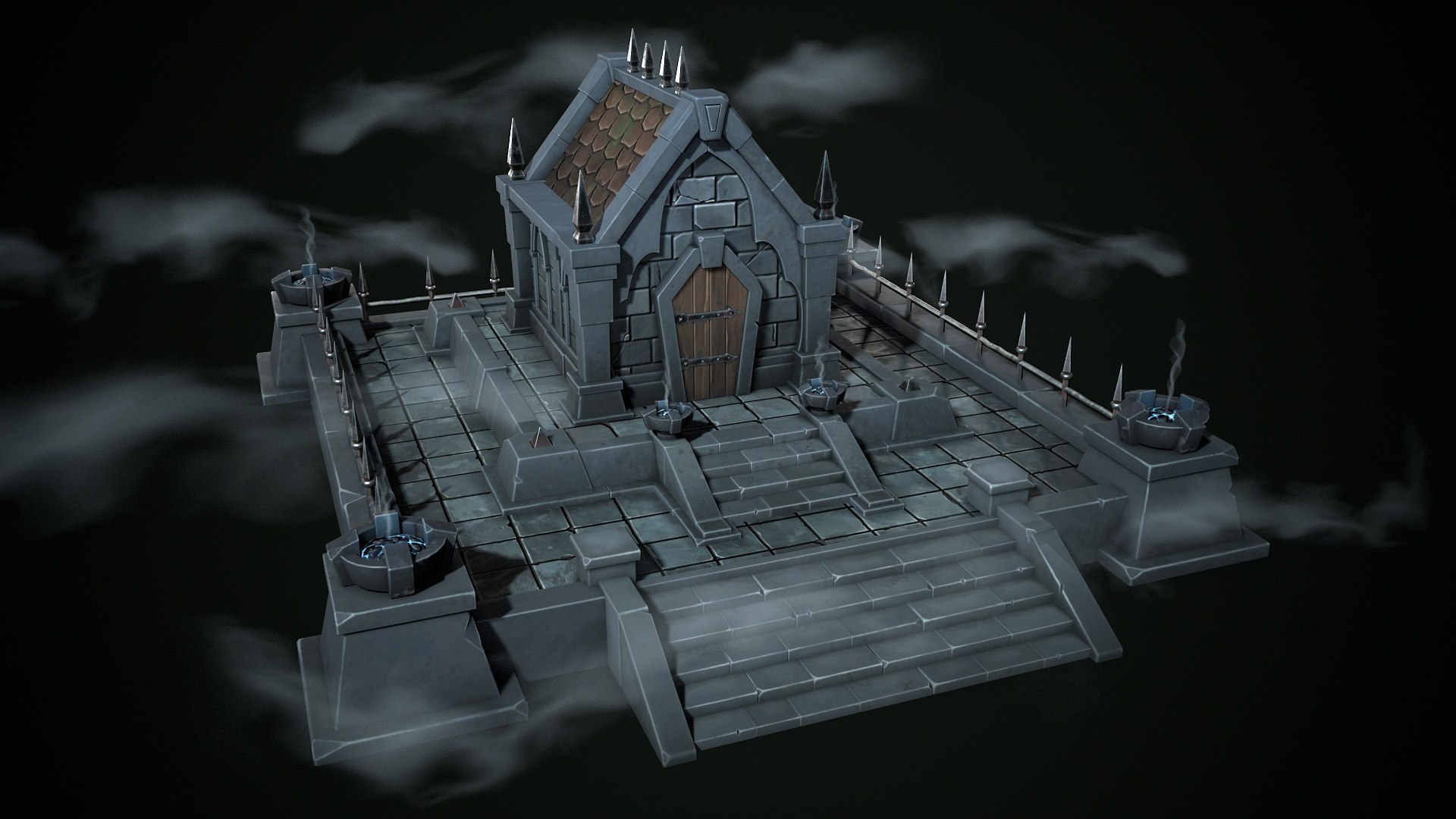 3D Stylized Crypt Model - TurboSquid 2252532