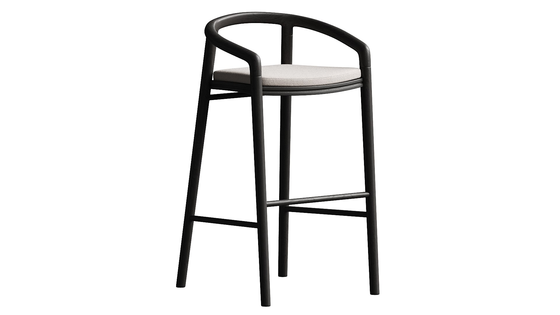 3D Solid Bar Stool With Back Manutti - TurboSquid 2278324