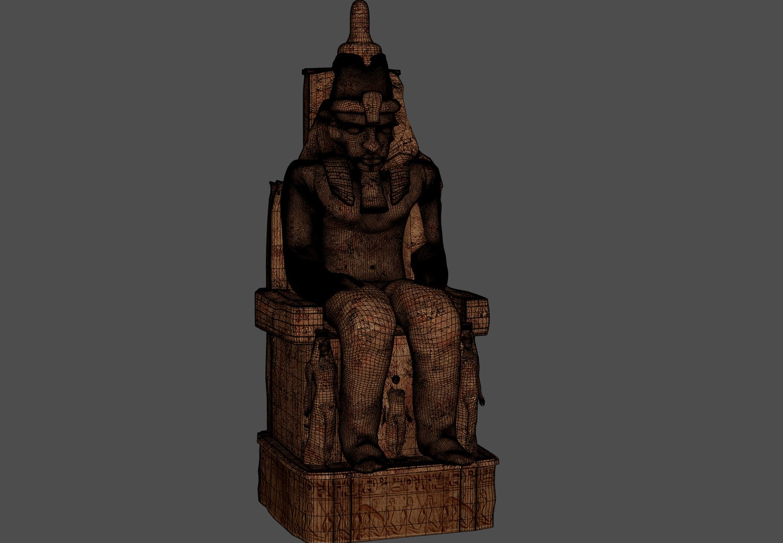 Abu Simbel Statue 3D - TurboSquid 1977162