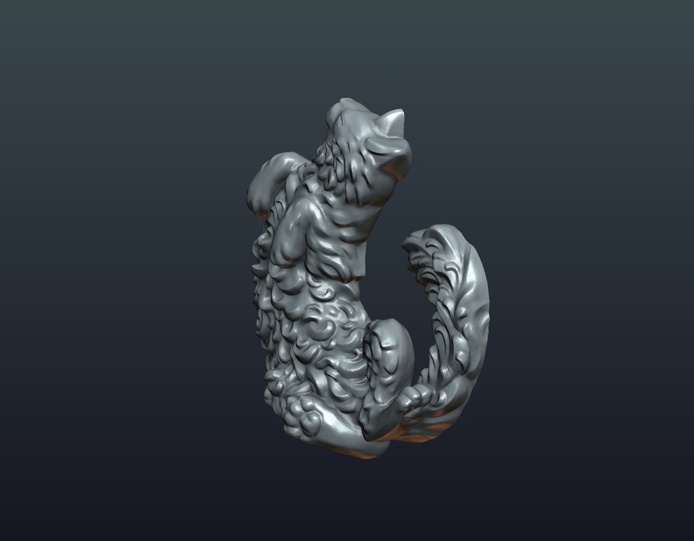 3D Cat Relief - TurboSquid 1390556