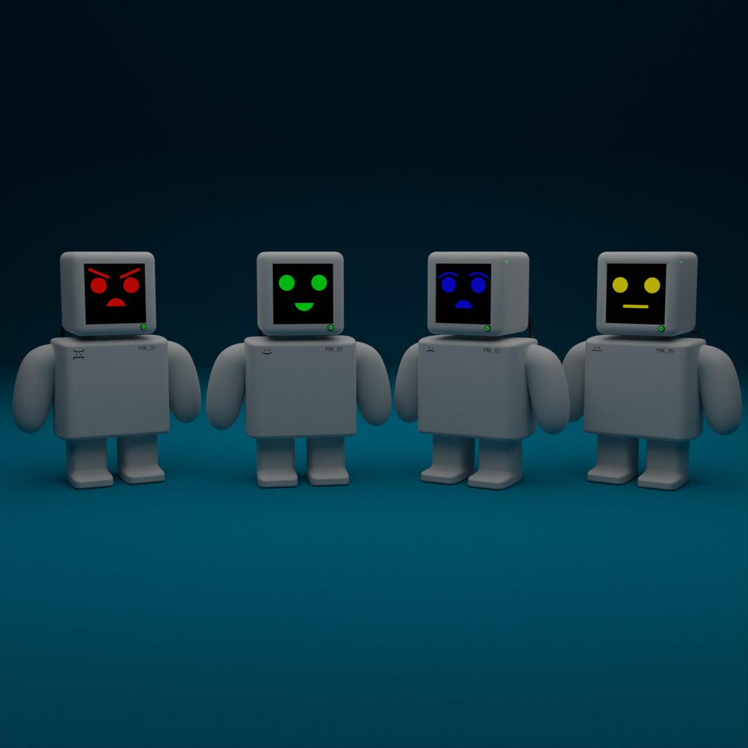 Retro Bots 3D - TurboSquid 1896920