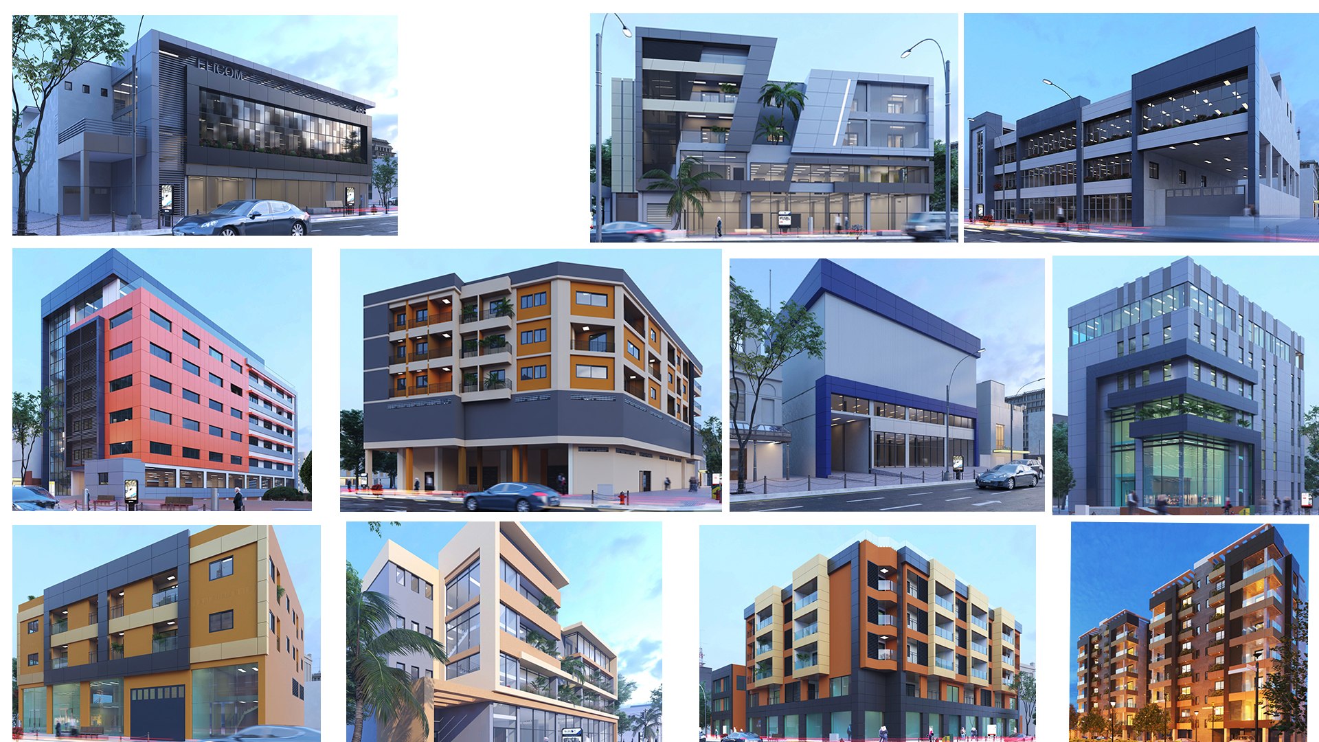 3D City Building Collection - Pack Of 11 Detailed Commercial And ...