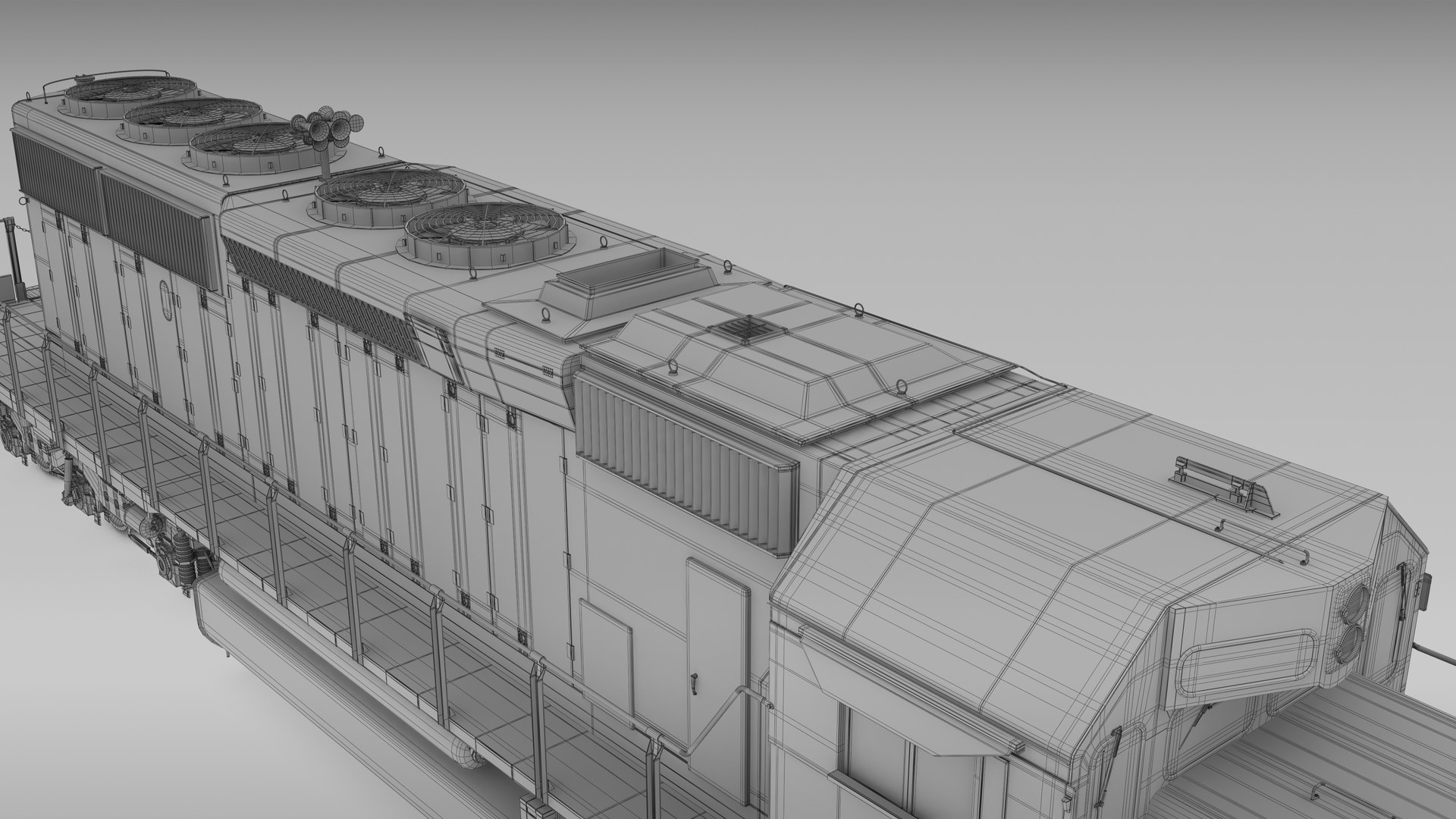 3D Locomotive Sd40-2 Kcs Sd40 Model - TurboSquid 1567990