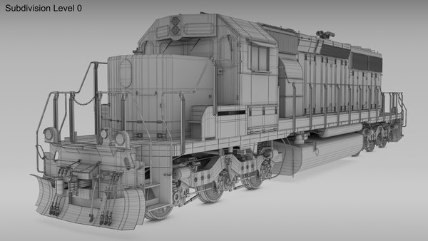 3D locomotive sd40-2 kcs sd40 model - TurboSquid 1567990