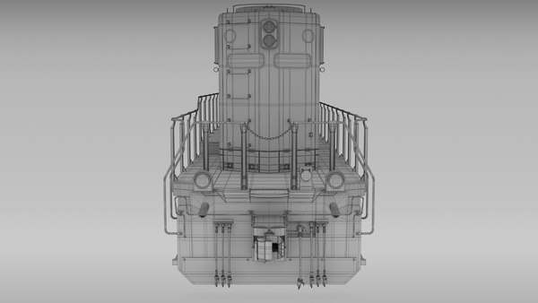 3D locomotive sd40-2 kcs sd40 model - TurboSquid 1567990