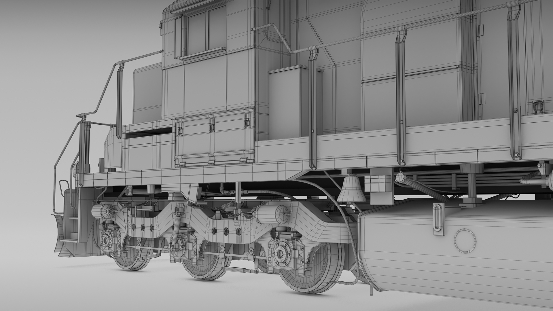 3D locomotive sd40-2 kcs sd40 model - TurboSquid 1567990