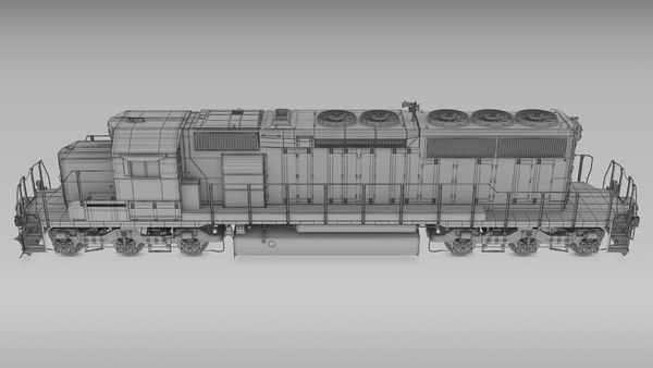 3D locomotive sd40-2 kcs sd40 model - TurboSquid 1567990