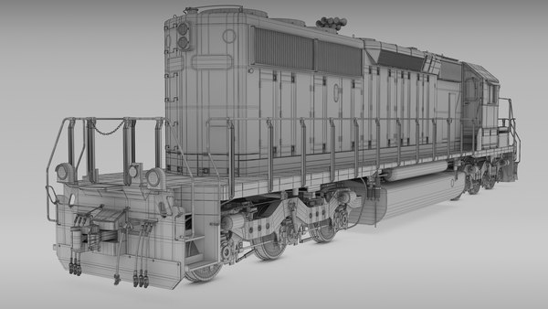 3D locomotive sd40-2 kcs sd40 model - TurboSquid 1567990