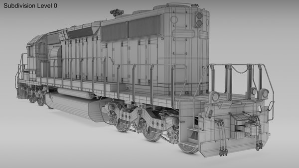 3D locomotive sd40-2 kcs sd40 model - TurboSquid 1567990