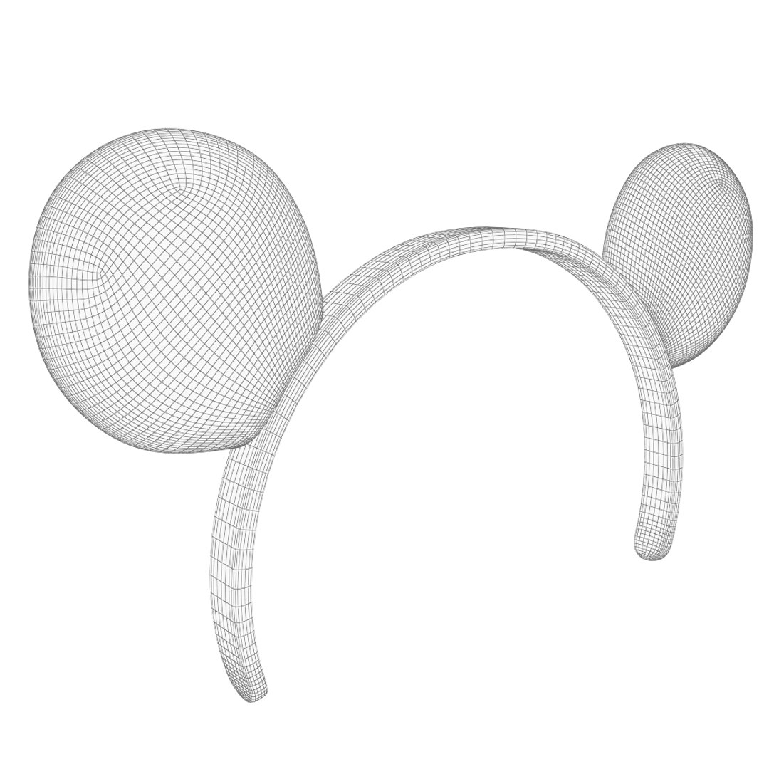 Mouse ears headband 3D model - TurboSquid 1346606