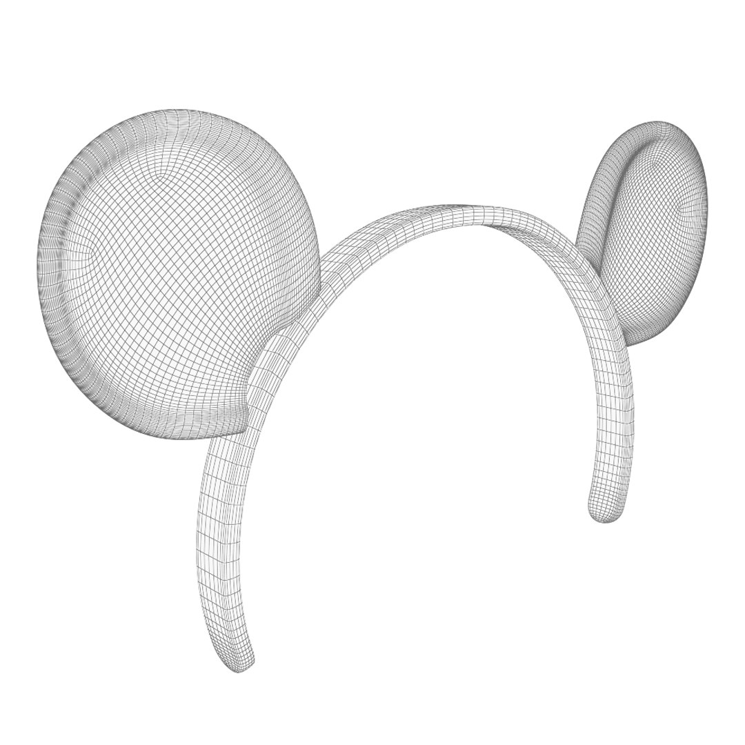 Mouse ears headband 3D model - TurboSquid 1346606
