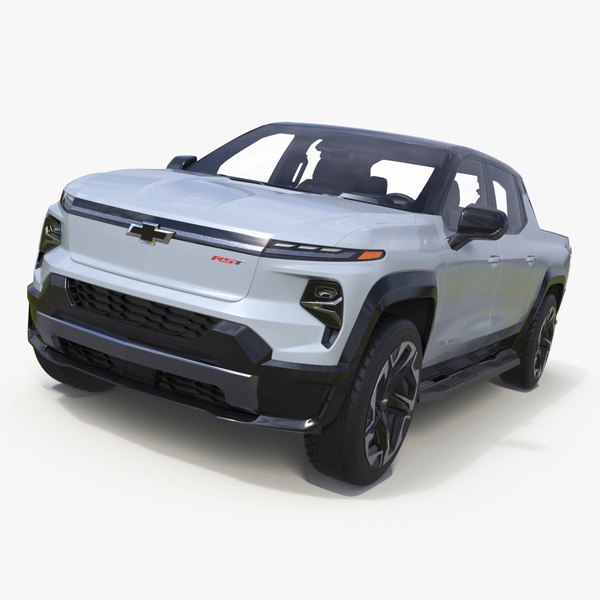 modelo 3d Chevrolet Silverado EV 2024 Gris - TurboSquid 2350803