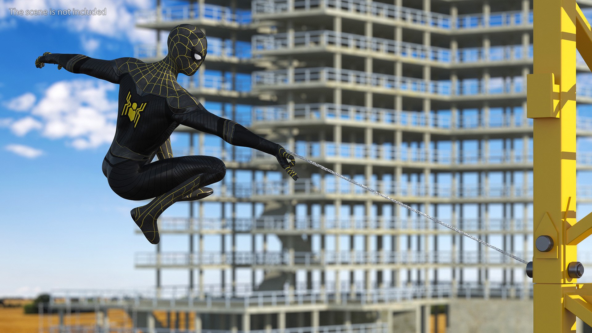 Spiderman Black Suit Shoots Web 3D Model - TurboSquid 2092938