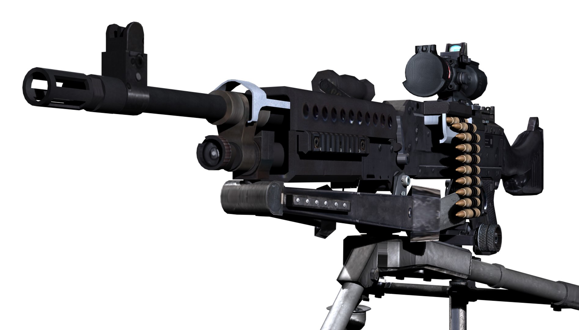 3D M240b Machine Gun - TurboSquid 1350167