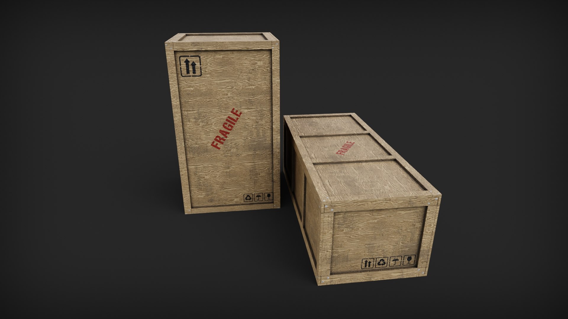 3D Shipping Cargo Boxes Model - TurboSquid 2144908