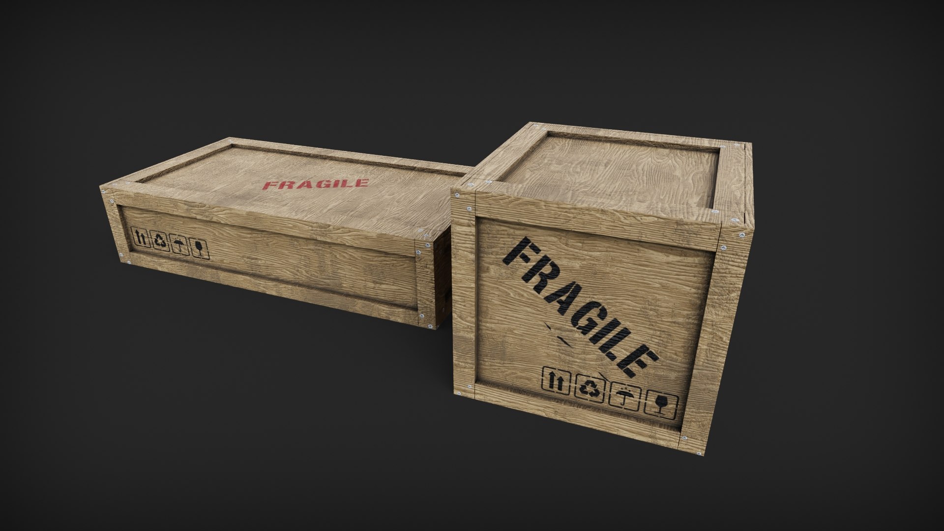 3D Shipping Cargo Boxes Model - TurboSquid 2144908