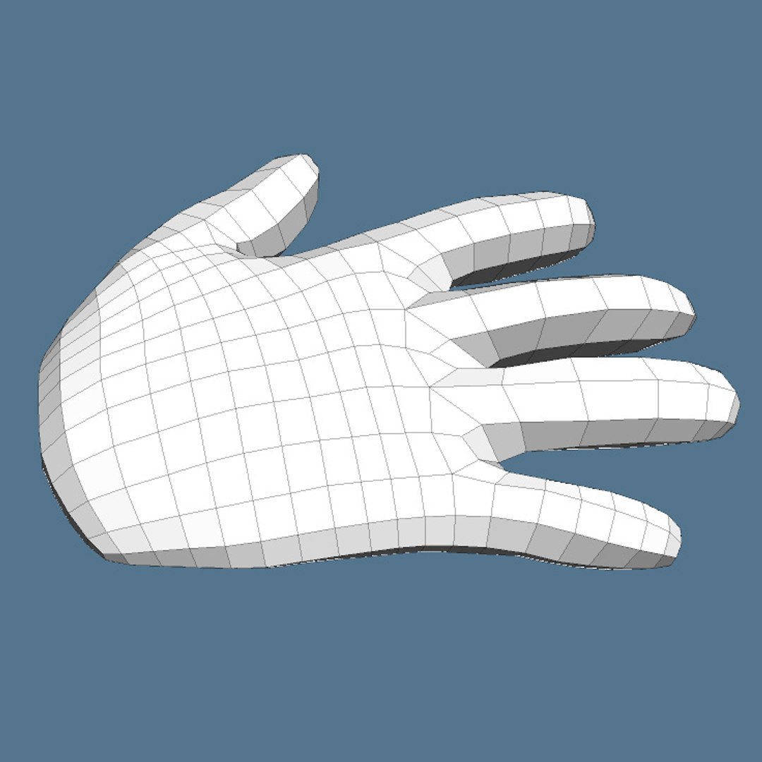 Free 3ds Model Cartoon Hand