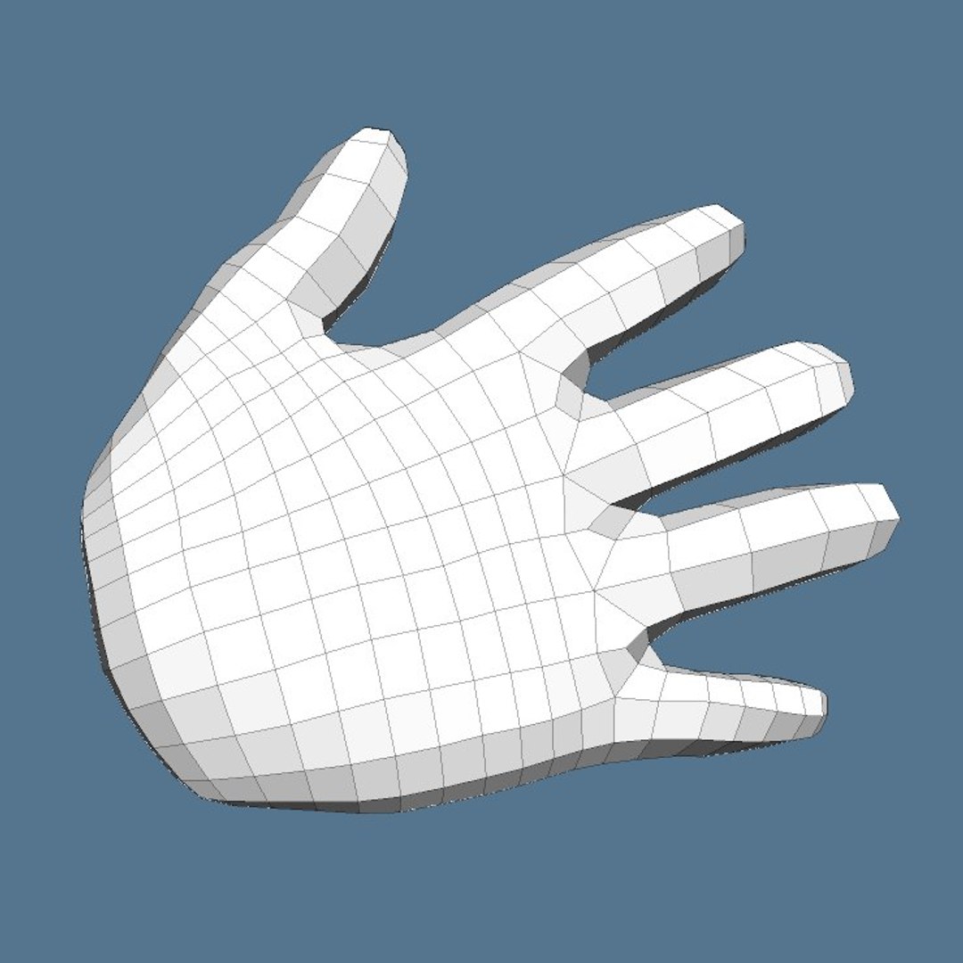 Free 3ds Model Cartoon Hand