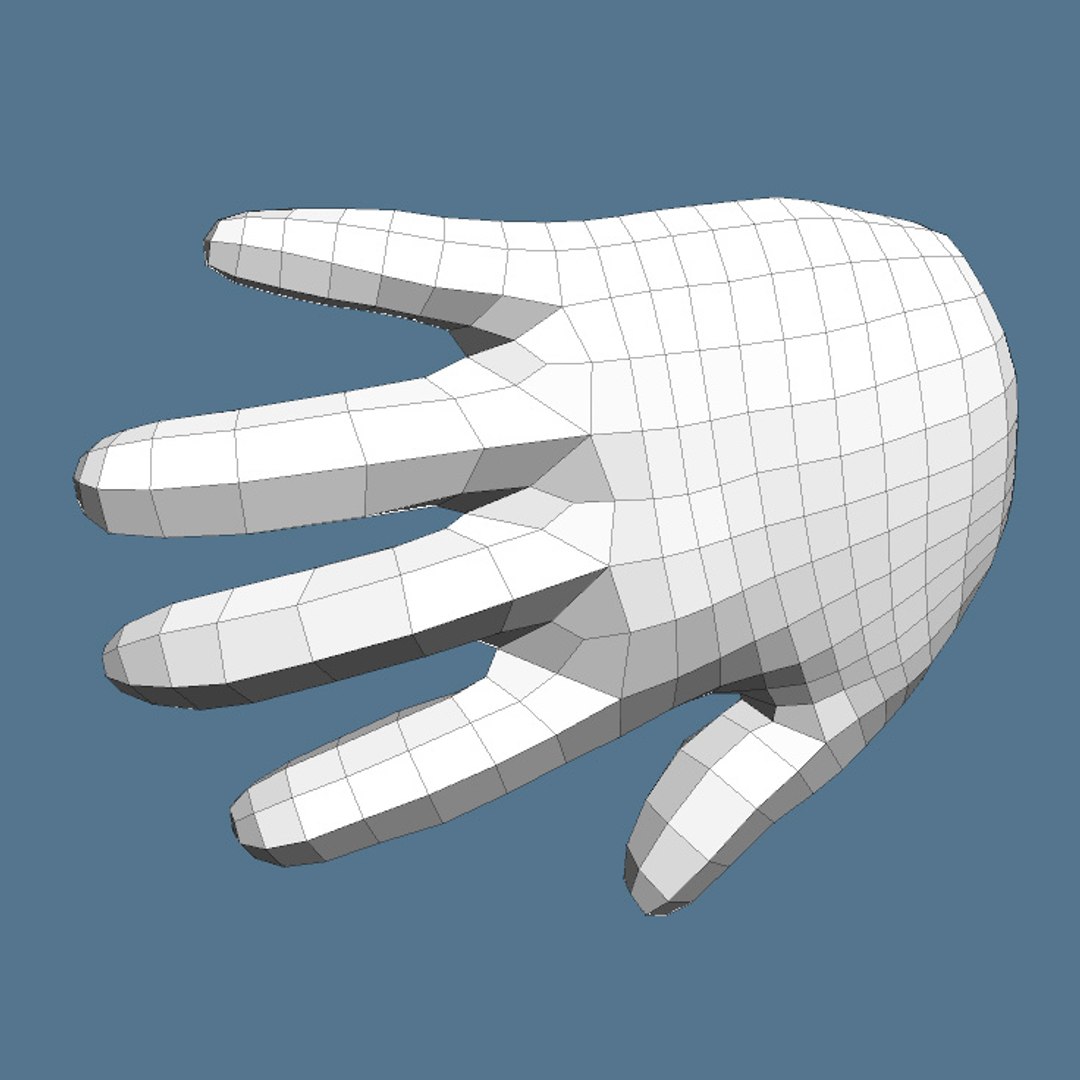 Free 3ds Model Cartoon Hand