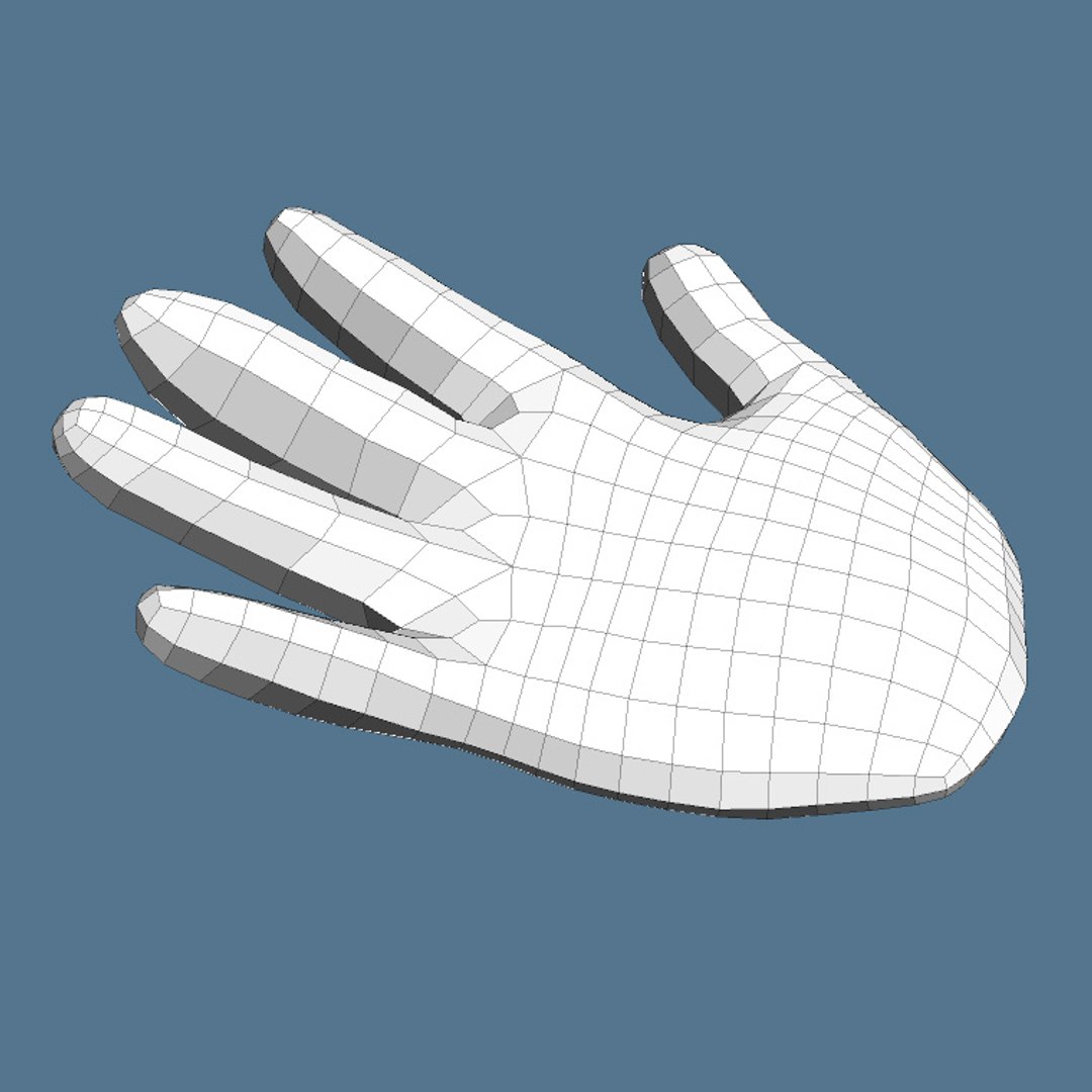 Free 3ds Model Cartoon Hand