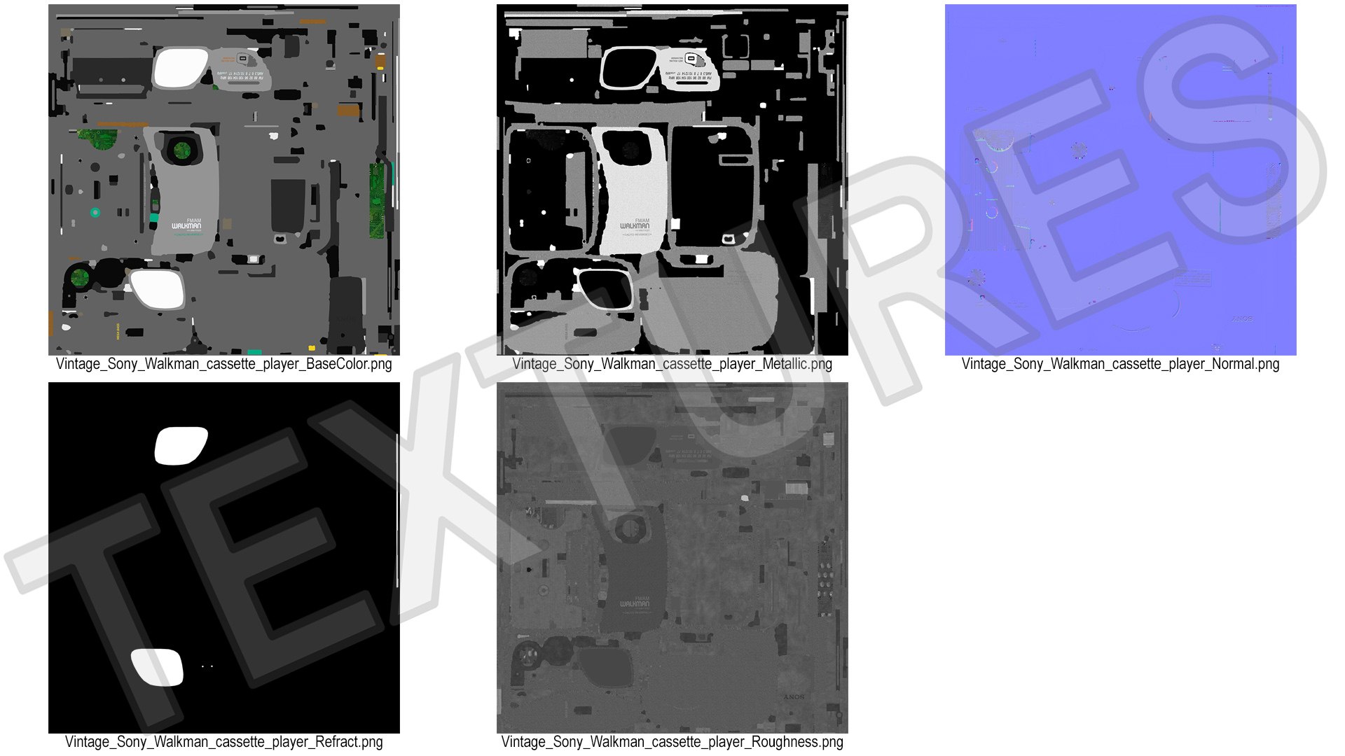 3D Vintage Sony Walkman Cassette Player - TurboSquid 2318233