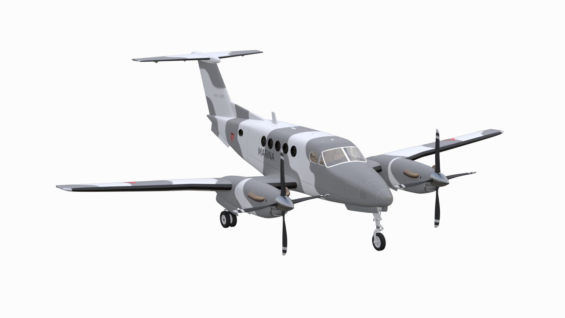 King Air Military Aircraft 3D - TurboSquid 2401946