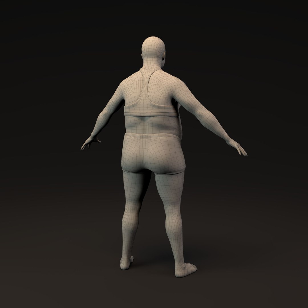 3D Obese Woman Basemesh Model - TurboSquid 2287990