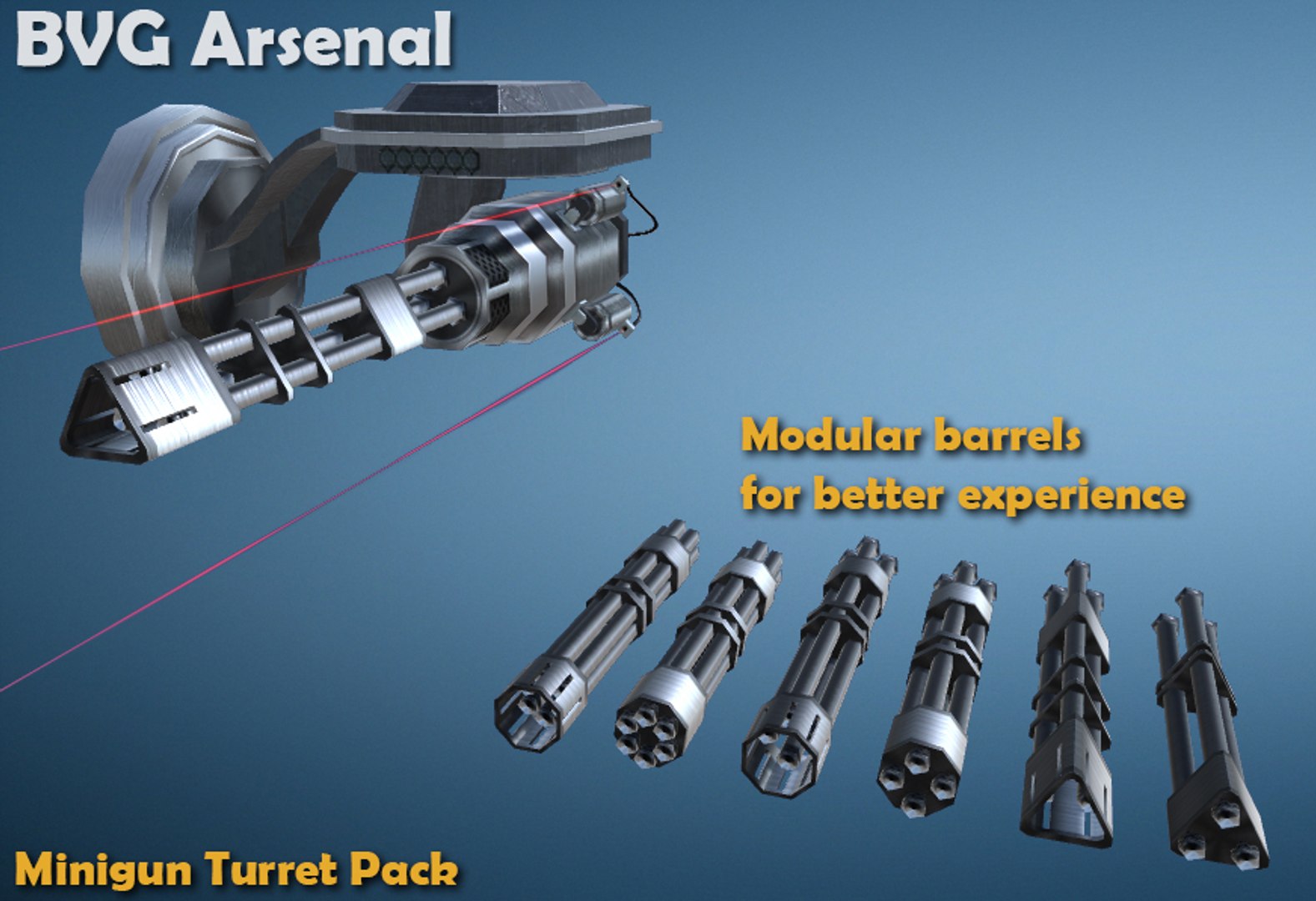 3d ma wall minigun turret