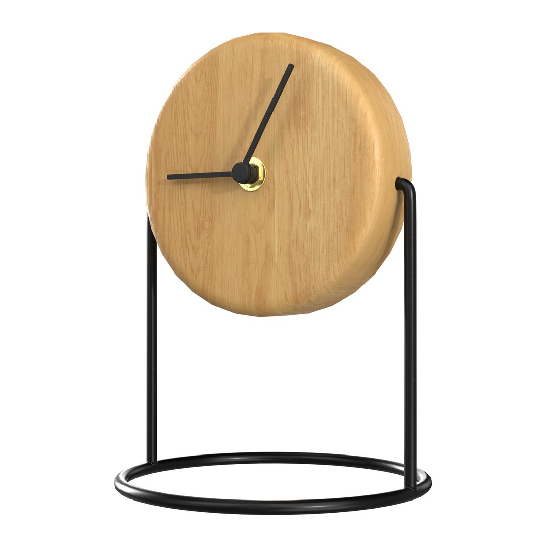 Wooden Clock 3D Model - TurboSquid 2036058