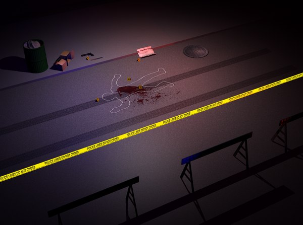 crime scene 3d model