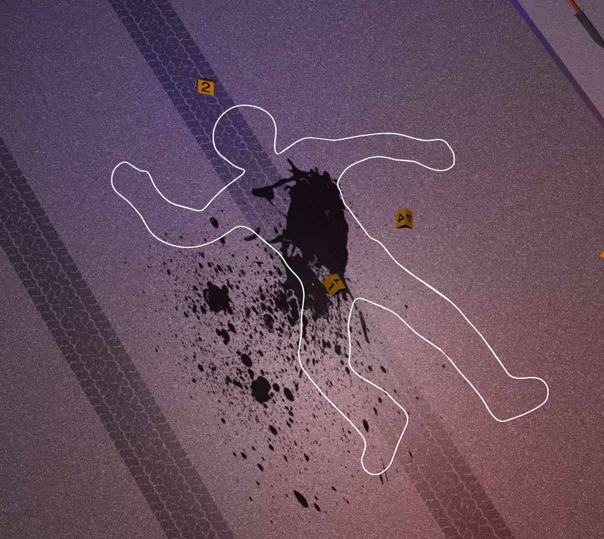 crime scene 3d model