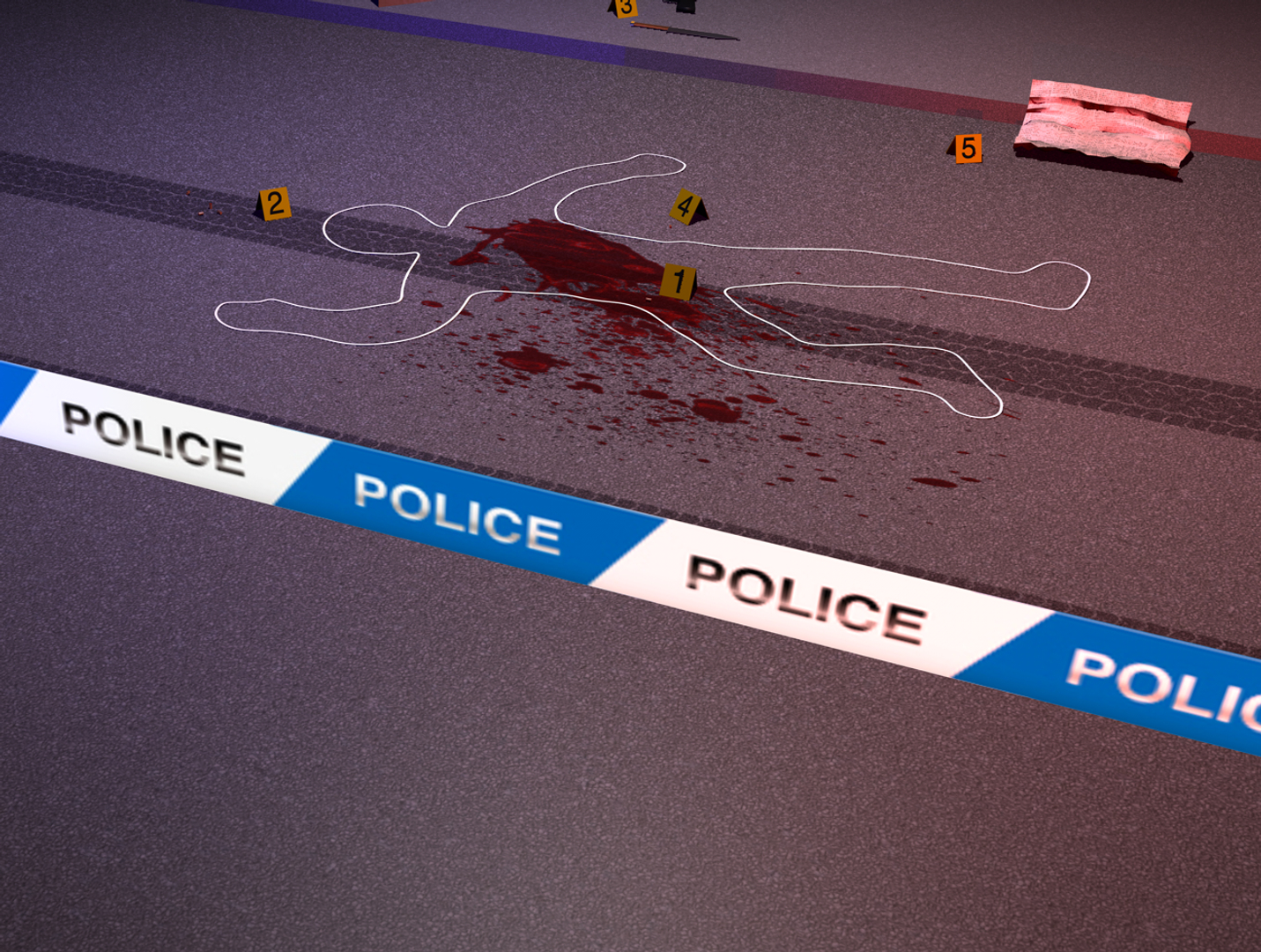 crime scene 3d model
