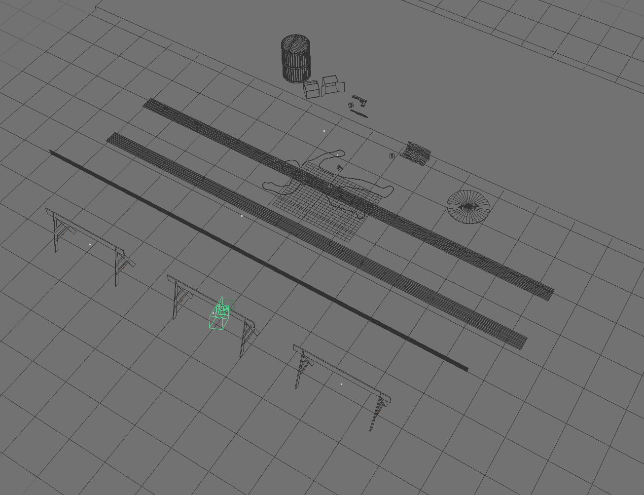 crime scene 3d model