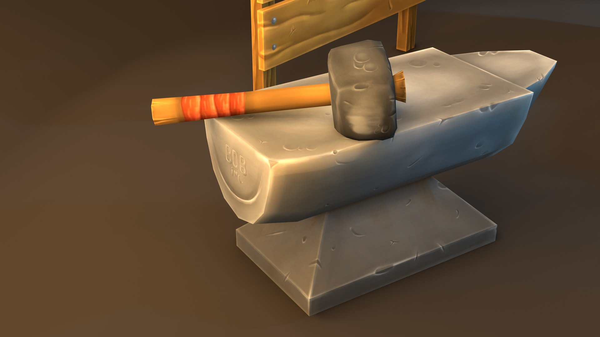 Game Ready Low Poly Stylized Forge Model - TurboSquid 1848961