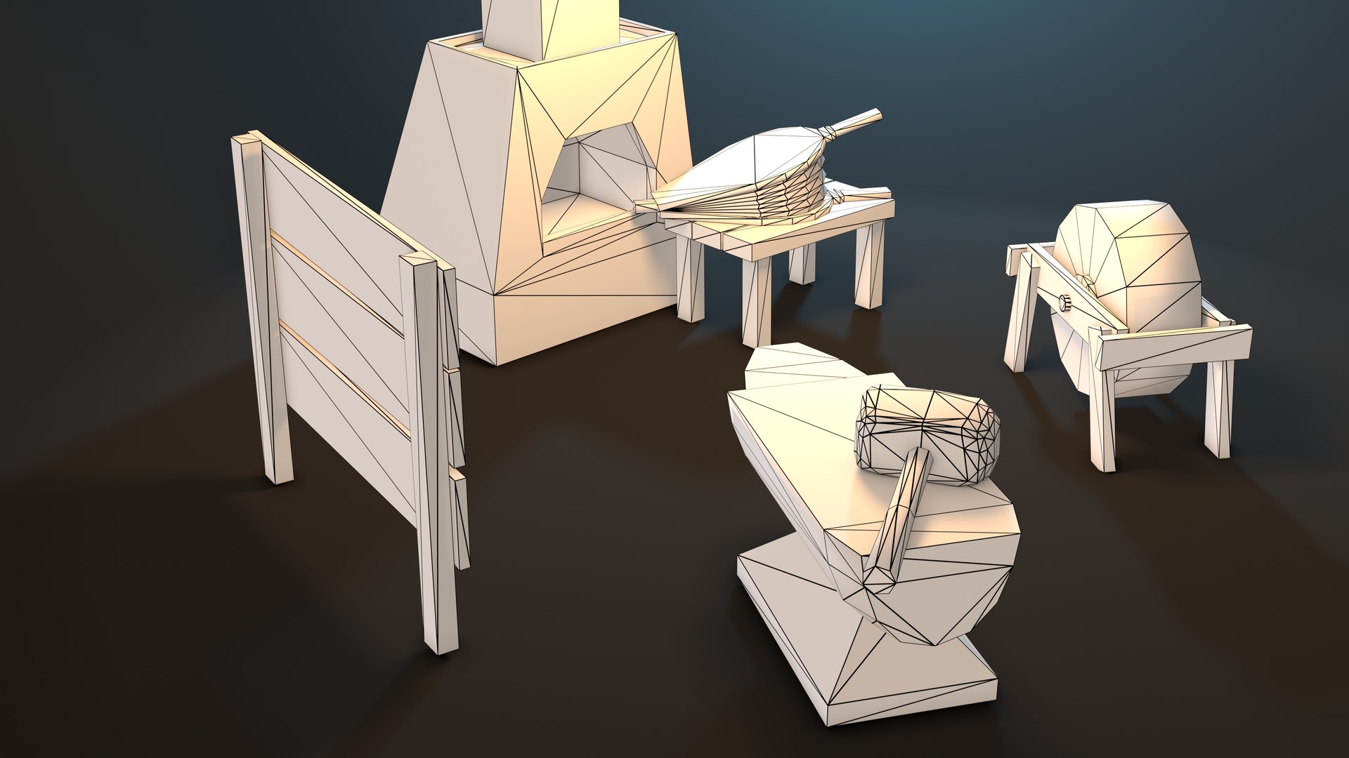 Game Ready Low Poly Stylized Forge Model - TurboSquid 1848961