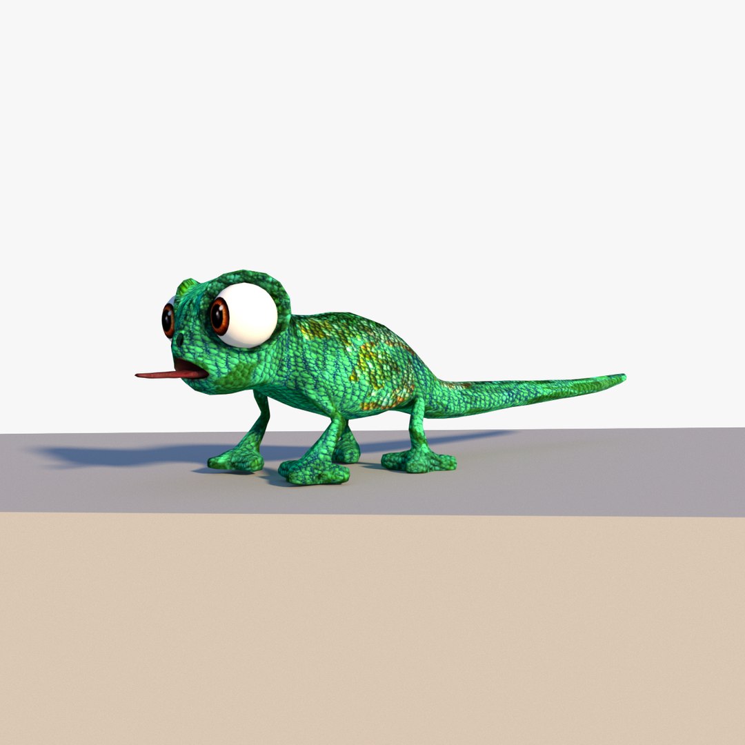 Lizard Cartoon Character 3D Model - TurboSquid 1230679