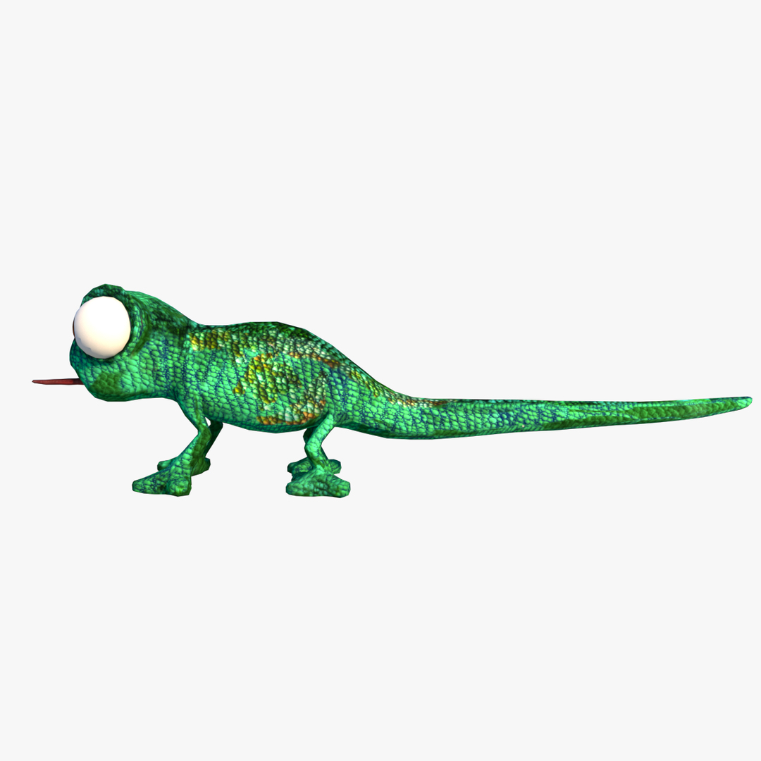 Lizard cartoon character 3D model - TurboSquid 1230679
