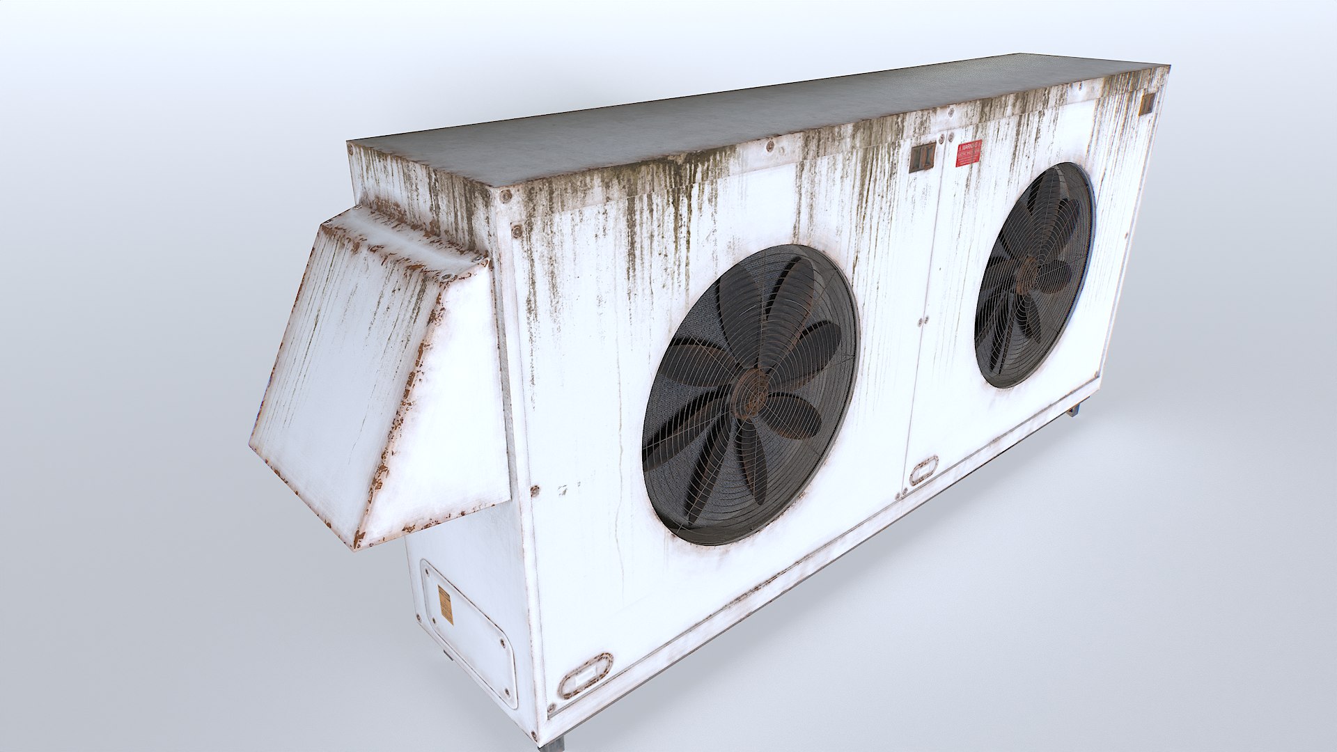 3D Model Rusty Rooftop AC Hvac Unit 4 - TurboSquid 2343459