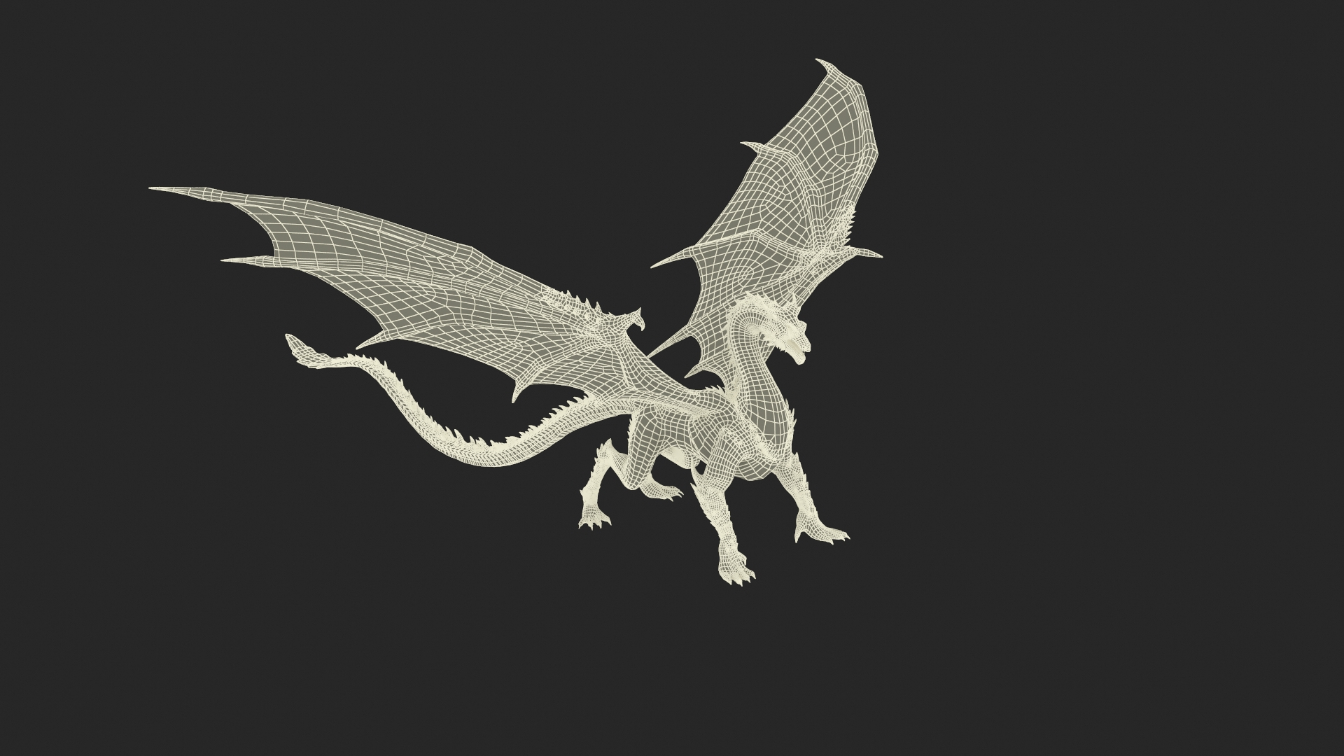 3D Fantasy Dragon Creature Rigged For Maya Model - TurboSquid 2310856