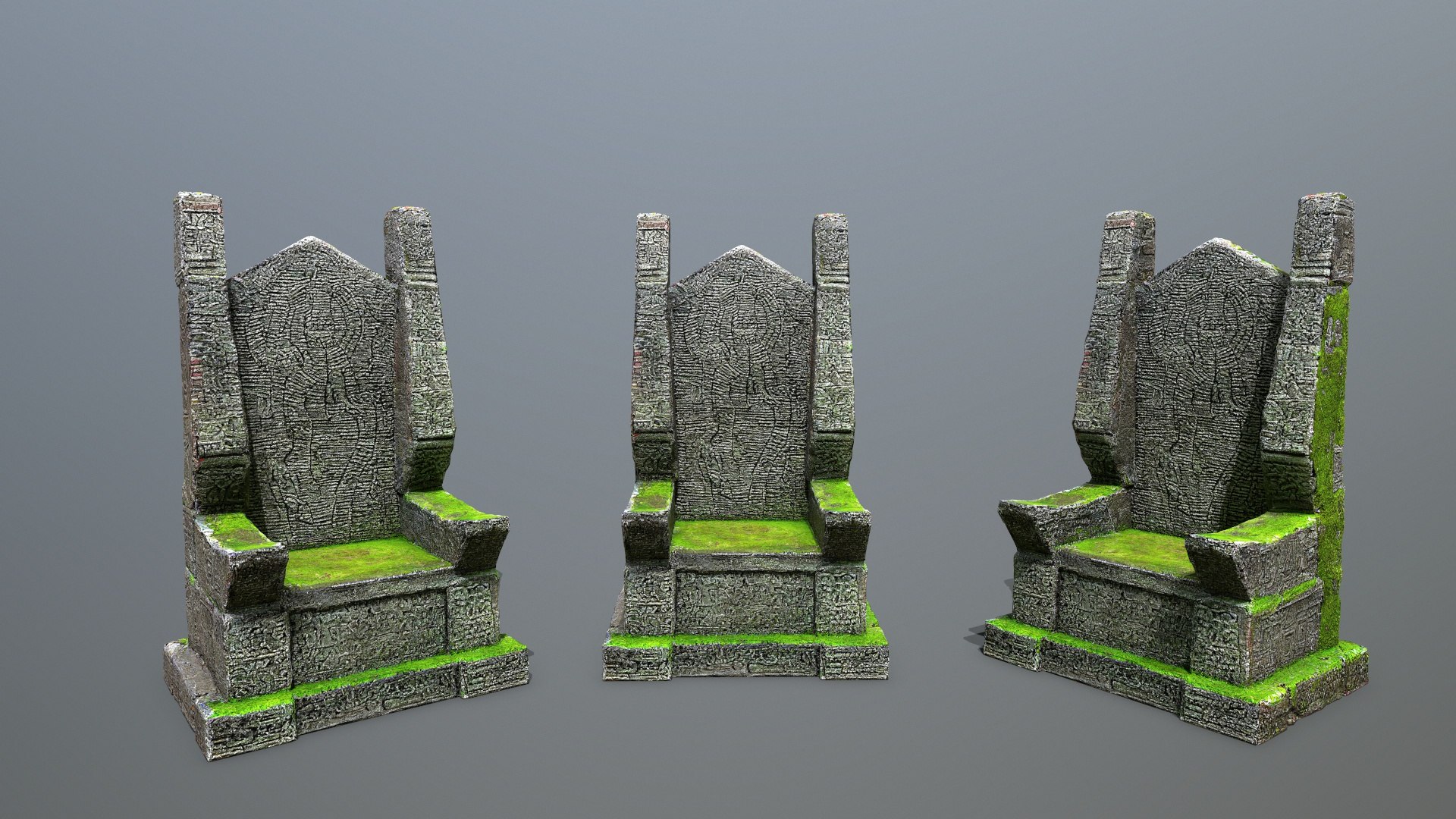 Stone Throne 3D - TurboSquid 2261039