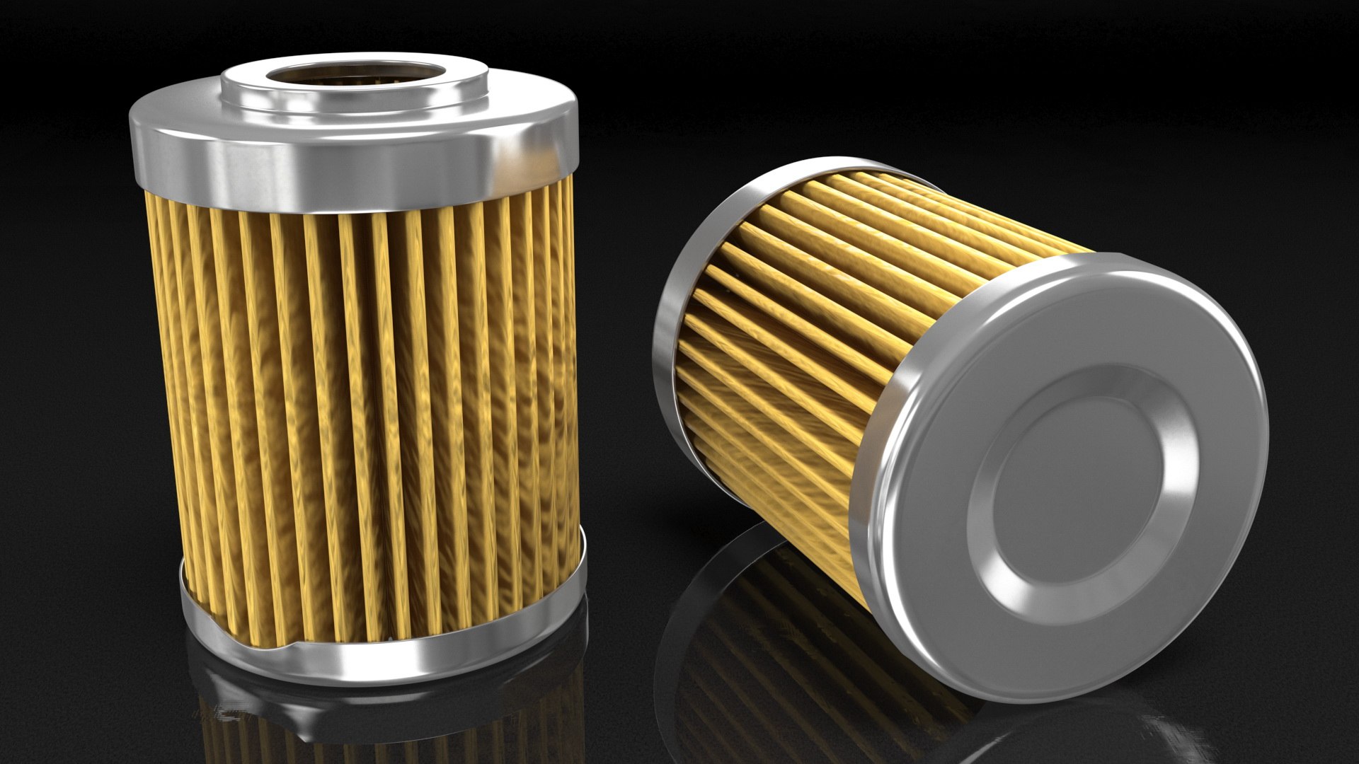 3D Fuel Filter Paper Element - TurboSquid 1766417