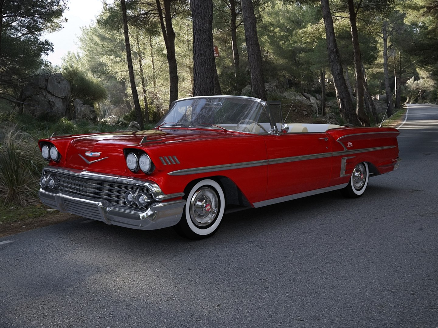 Chevrolet Impala Convertible 3d Model