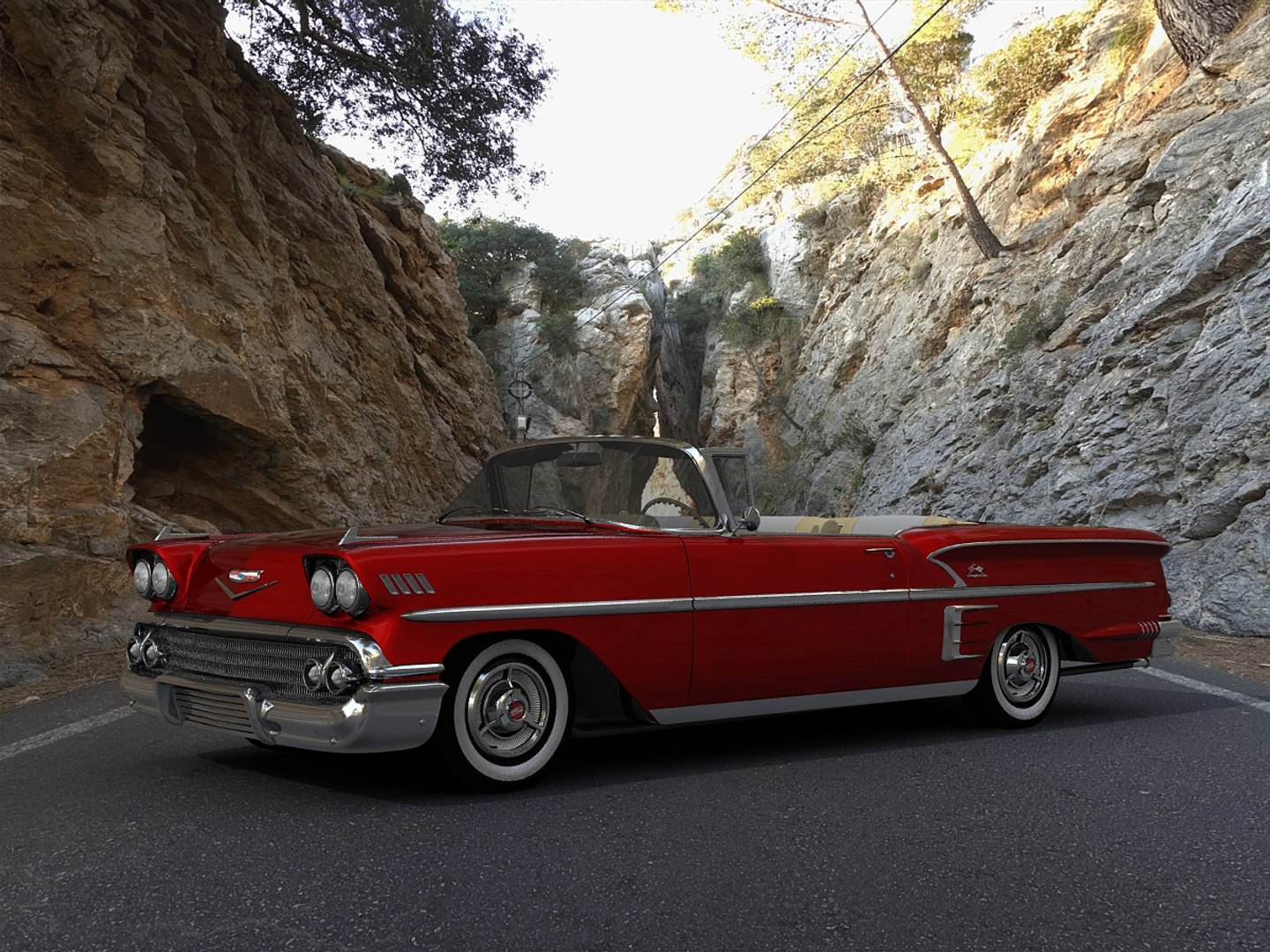 Chevrolet Impala Convertible 3d Model