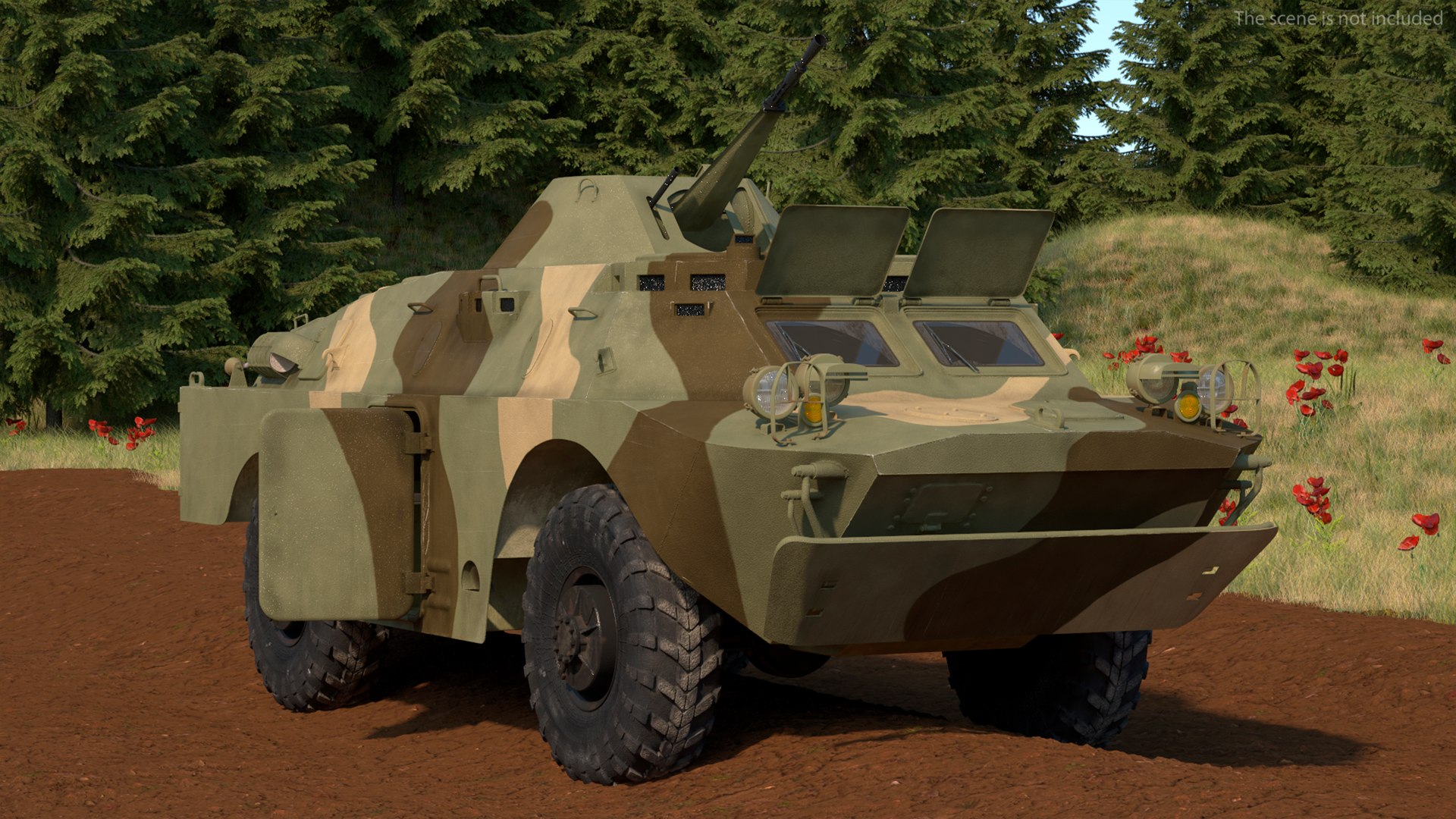 BRDM 2 Amphibious Vehicle 3D - TurboSquid 2037622