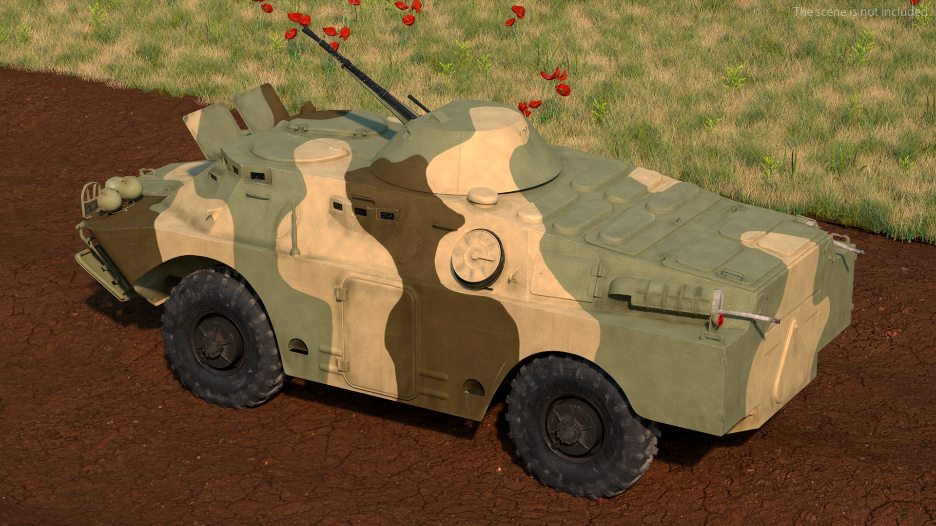 BRDM 2 Amphibious Vehicle 3D - TurboSquid 2037622